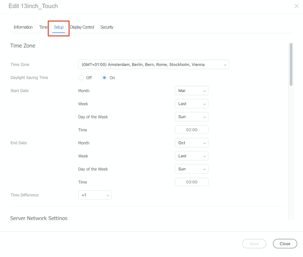 How to Adjust the Time Settings
